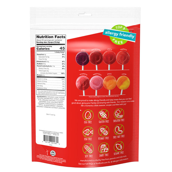 Organic Lollipops Assorted Bag | Allergy Free Lollipop Bulk Bag ...